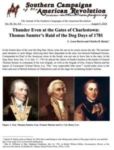 Thunder Even at the Gates of Charlestown: Thomas Sumter’s Raid of the ...